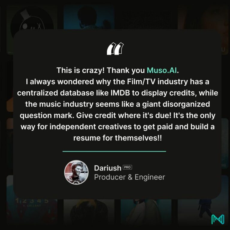 Why Creators Are Key To Improving Industry Metadata (Muso.AI)