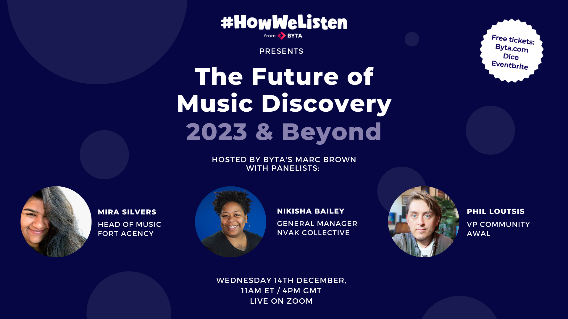 HowWeListen: Live: The Future of Music Discovery - 2023