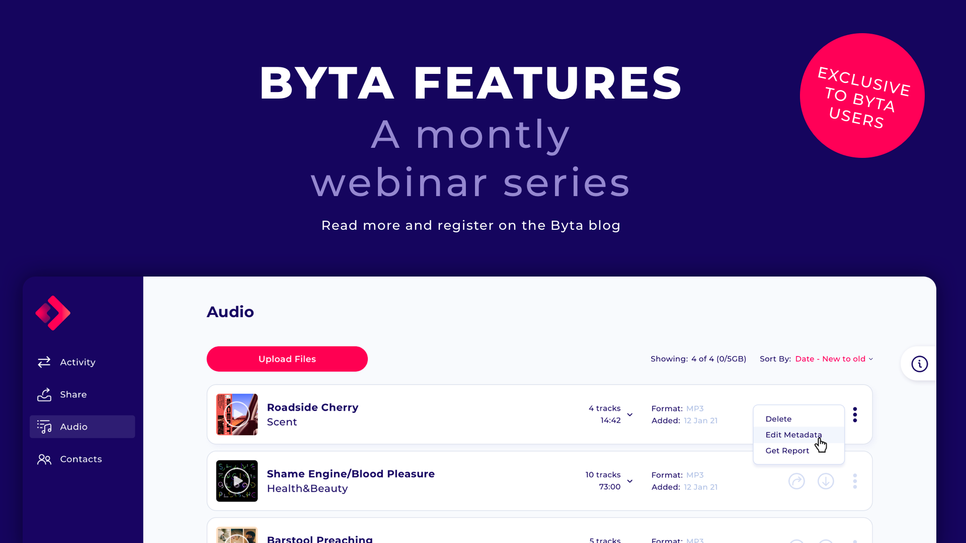 Byta Features: A Monthly Webinar Series - Byta Blog