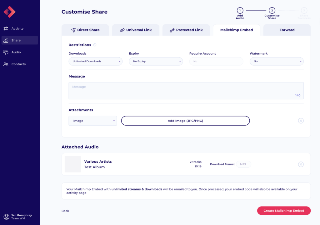 Sharing Mailchimp Audio Campaign with Byta - Byta Support Center